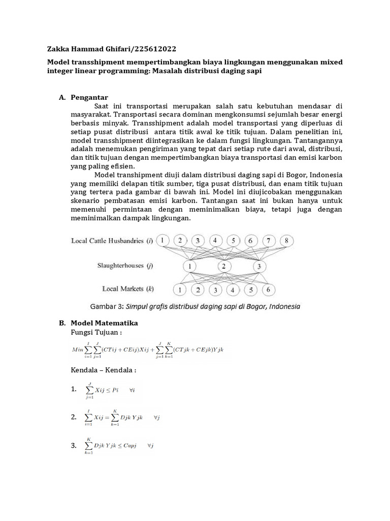 Tugas 1 - Linear Programming - Zakka - 225612022 | PDF