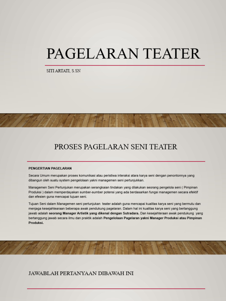 Berkarya Teater | PDF