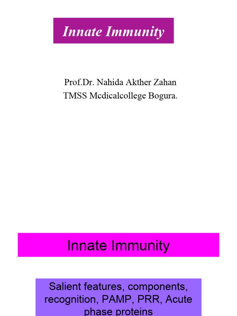 Innate Immunity | PDF
