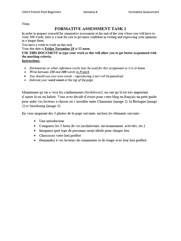 2021 FR Post-Beginners FORMATIVE Task 1 | PDF