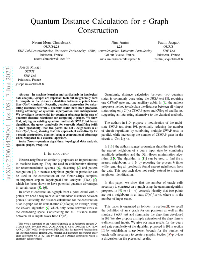 Paper 1 | PDF | Quantum Computing | Time Complexity