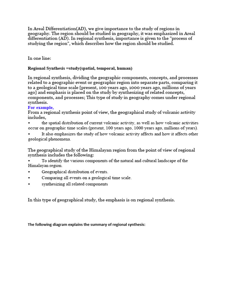 In Areal Differentiation NEHA | PDF | Geography | Matrix (Mathematics)