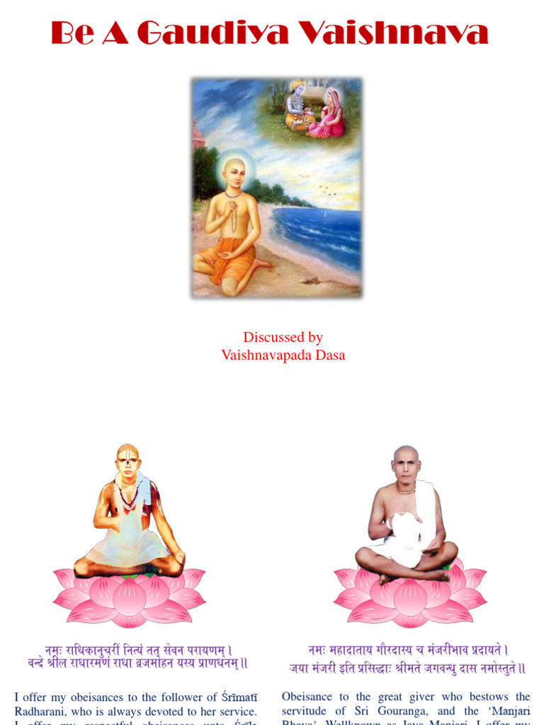 Be A Gaudiya Vaishnava | PDF