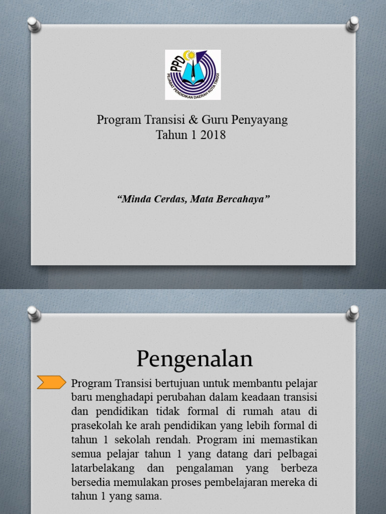 Program Transisi Tahun 1: Minda Cerdas | PDF