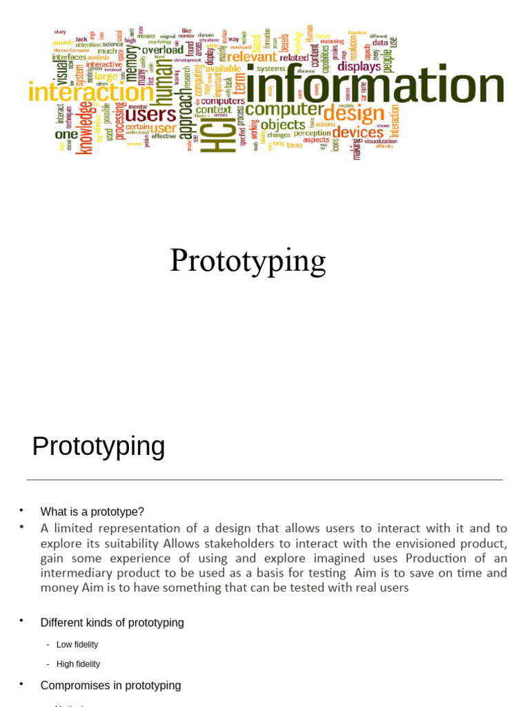 Prototyping Week 5 | PDF