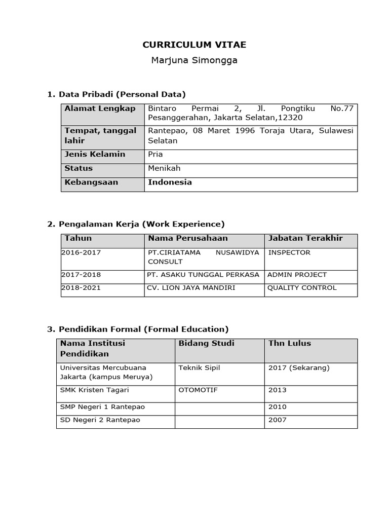 Curriculum Vitae | PDF