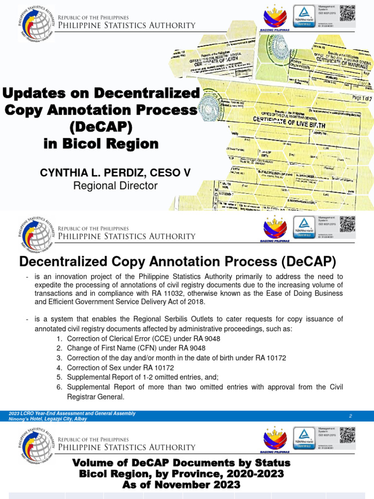 Decap Presentation For 2023 Lcro Year-End Assessment and General ...