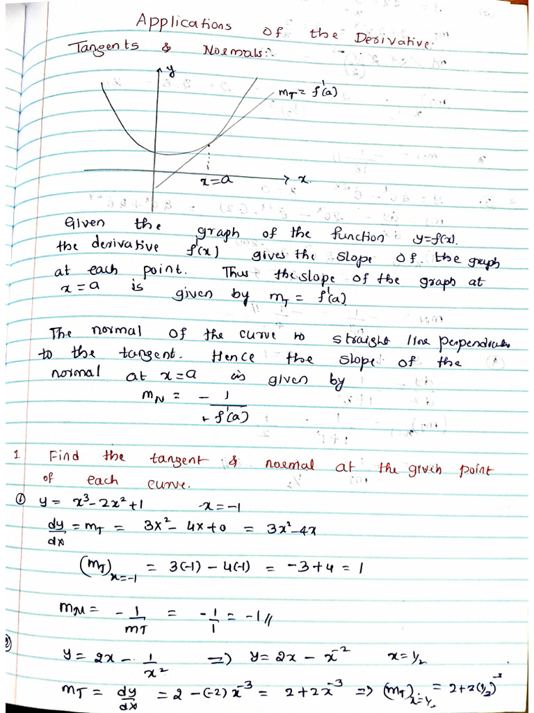 Application of Derivatives | PDF