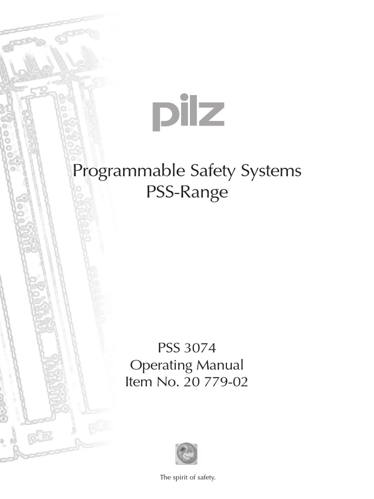PSS 3074 - Manual | PDF | Input/Output | Safety