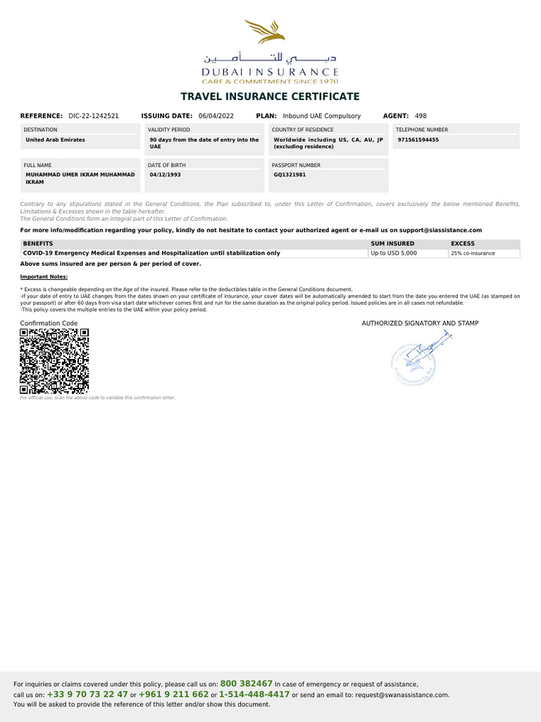 Insurance Umer Hir | PDF