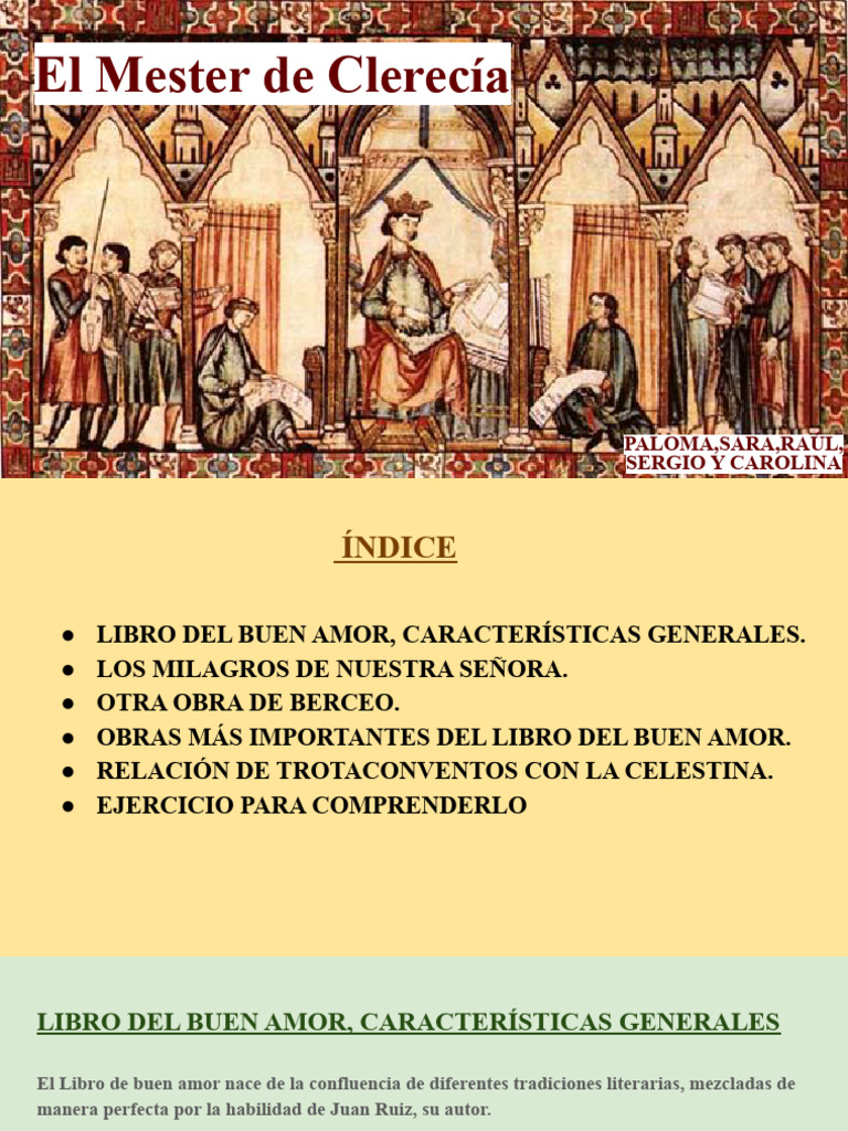 Mester de Clerecía: Obras Clave | PDF | Literatura española ...