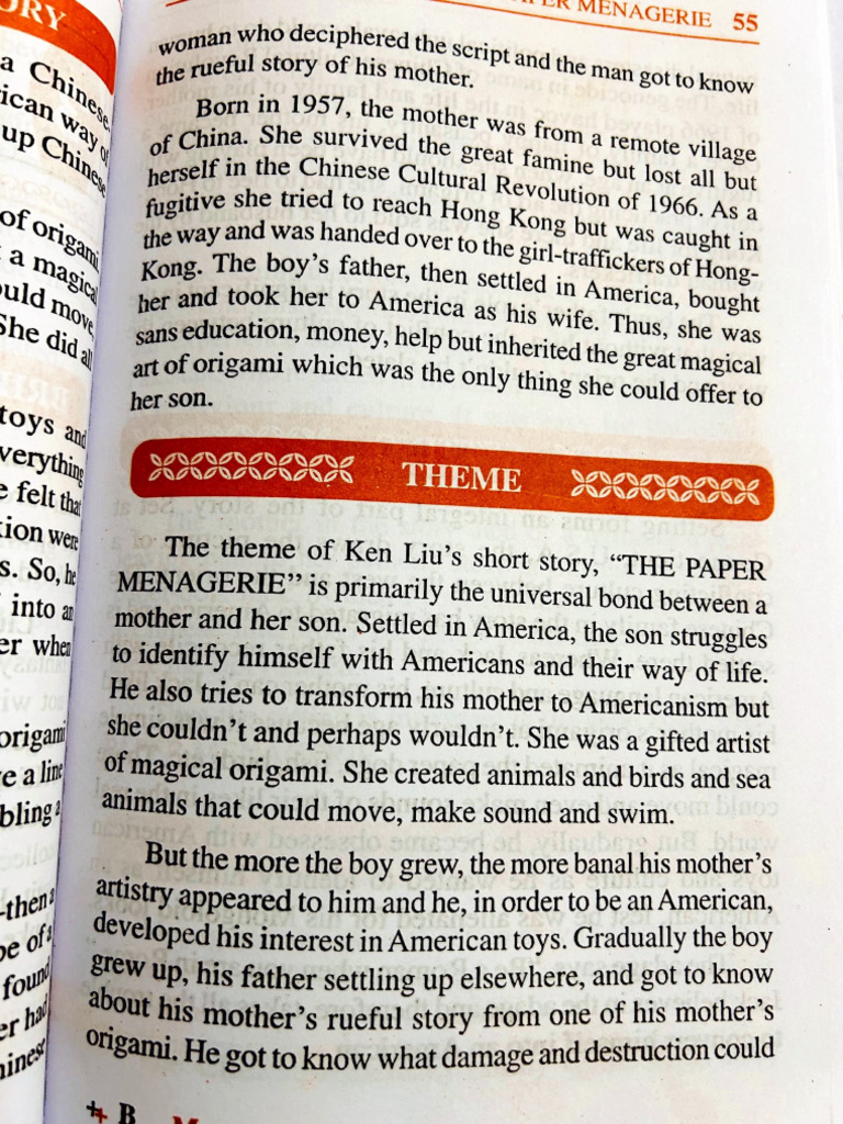 The Paper Menagerie | PDF