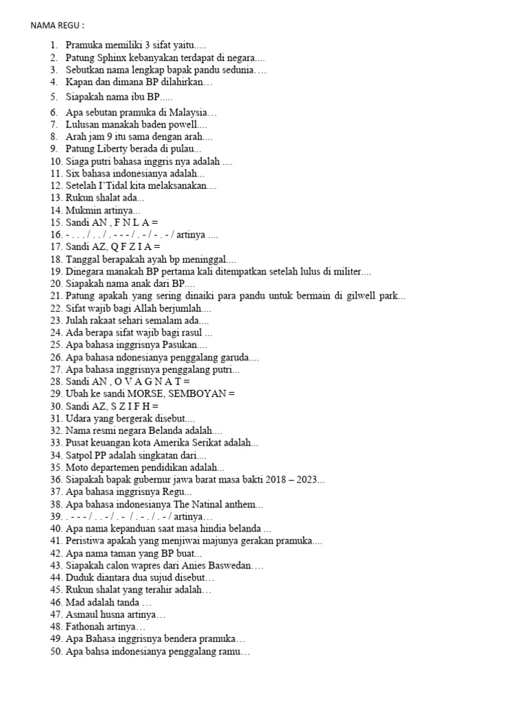 Bank Soal Acak 1 | PDF | Kajian Bahasa Asing | Seni