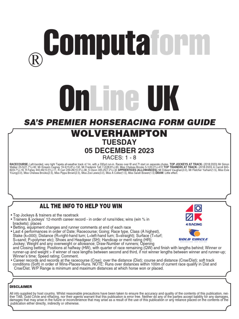 Wolves Computa Form | PDF