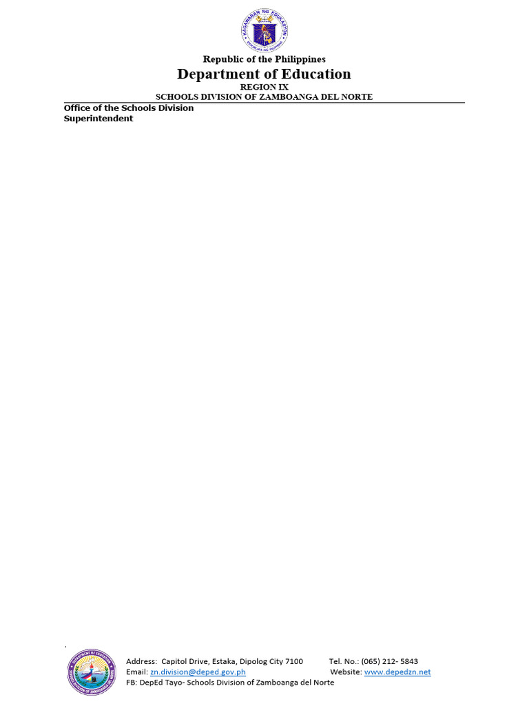 2022 SDO Stationery | PDF