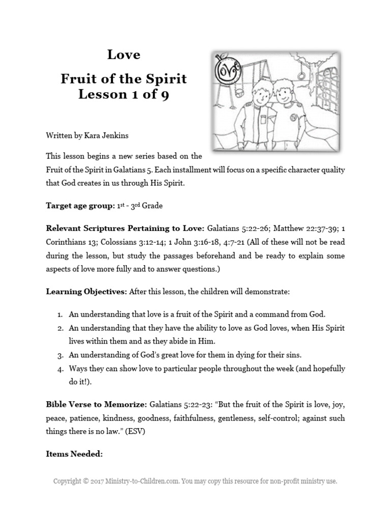 2020 04 19 GO-Kids Fruit-of-the-Spirit Love | PDF