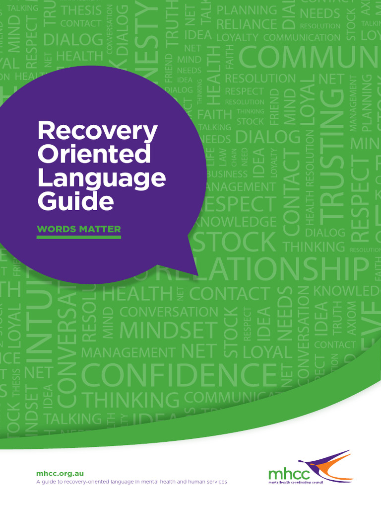 Recovery Oriented Language Guide 3rd Edition | PDF