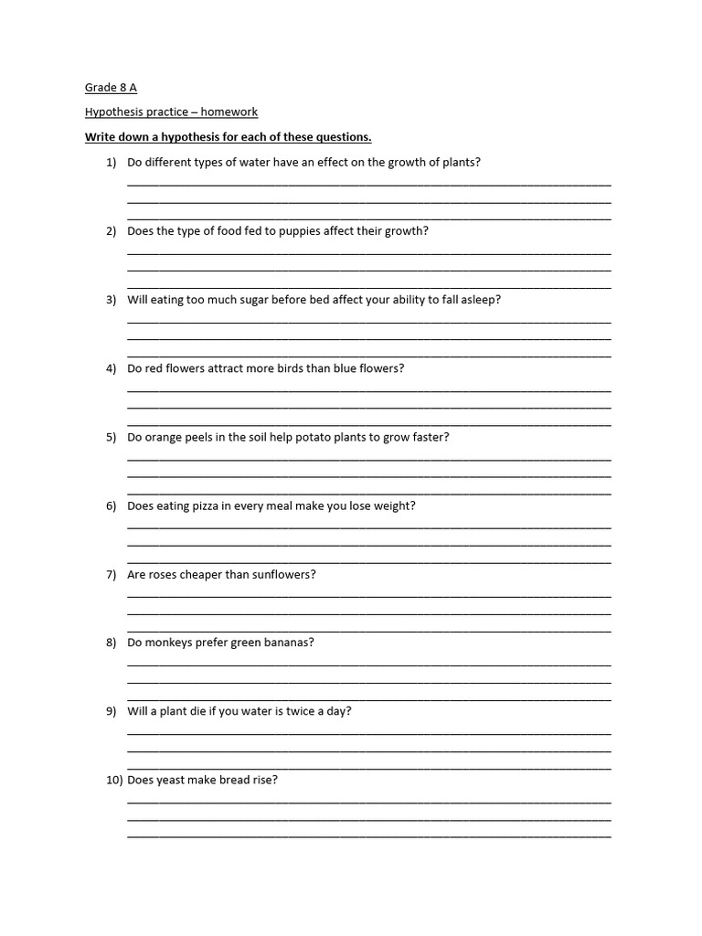 Year 8 Homework | PDF | Plants | Botany