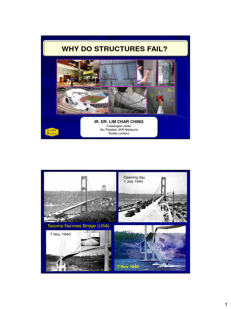 Topic 1 Why Do Structures Fail Dr. Lim Char Ching | PDF | Truss | Deep ...