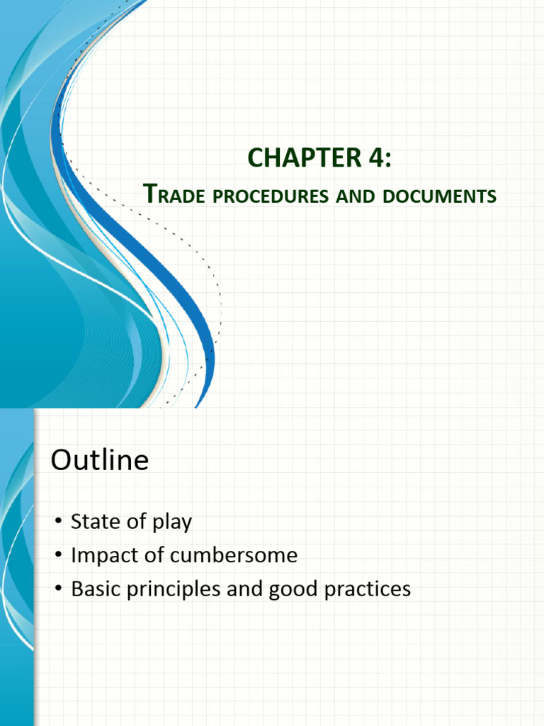 Chapter 4 - Trade Procedures and Documents | PDF