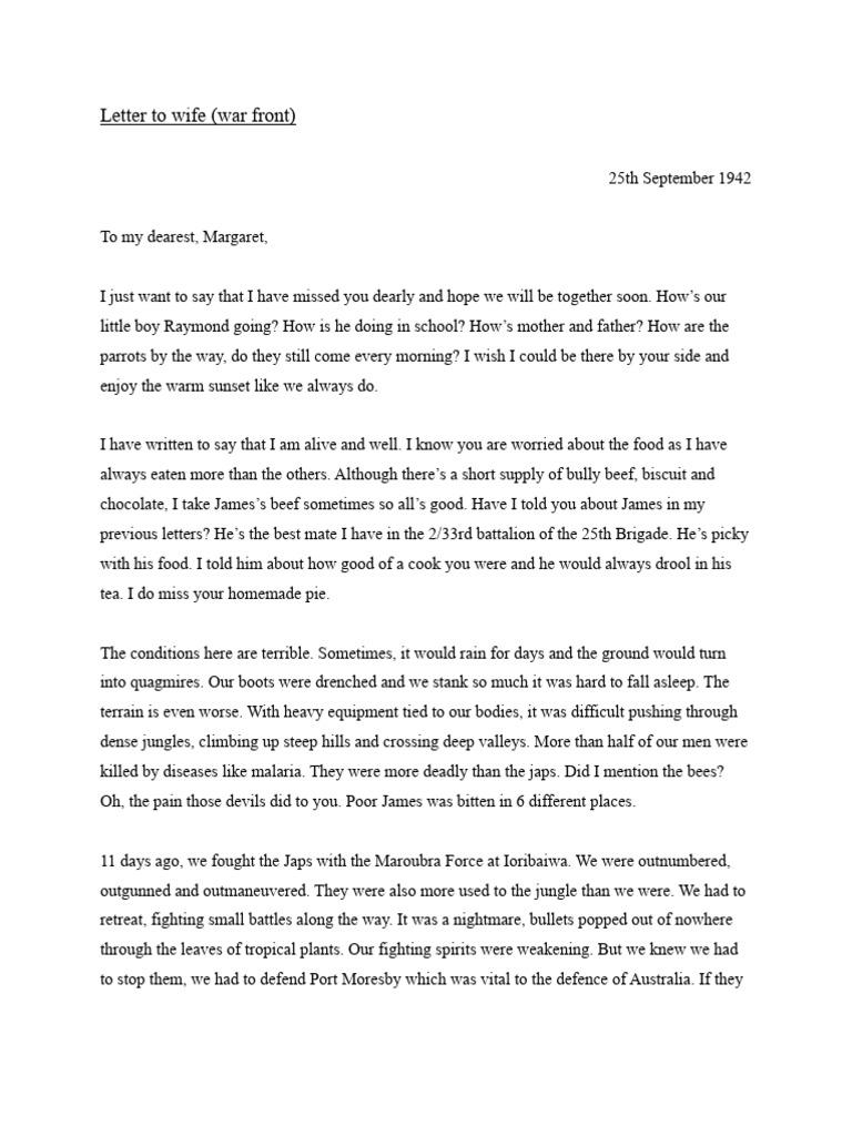 Letters from the War Front and Homefront | PDF | Religion & Spirituality