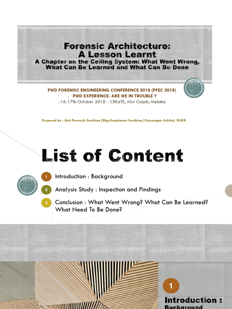 Topic 4 A Chapter On Ceiling System What Went Wrong and What Can Be ...