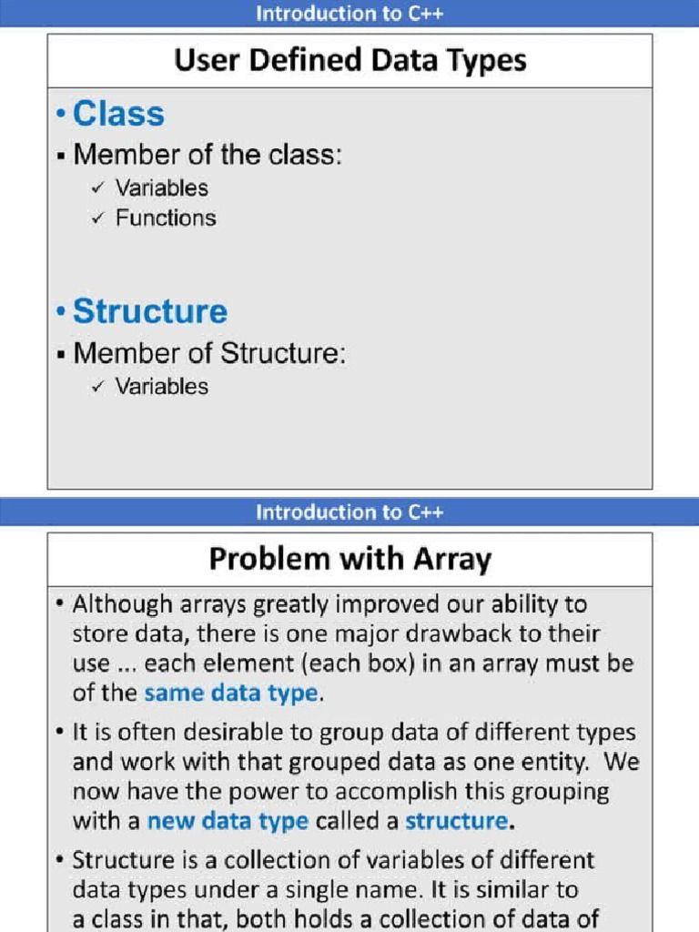Structures and Classes | PDF Structures and Classes | PDF
