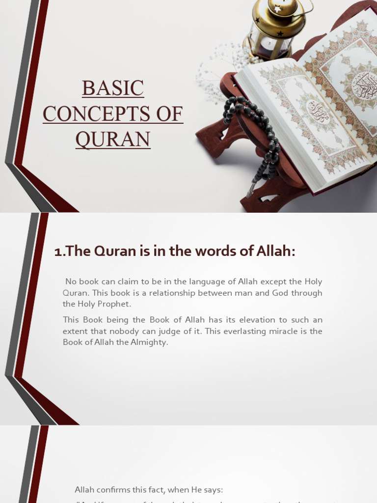Basic Concepts of Quran | PDF