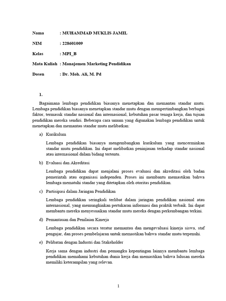 UAS M Mukhlis Jamil | PDF