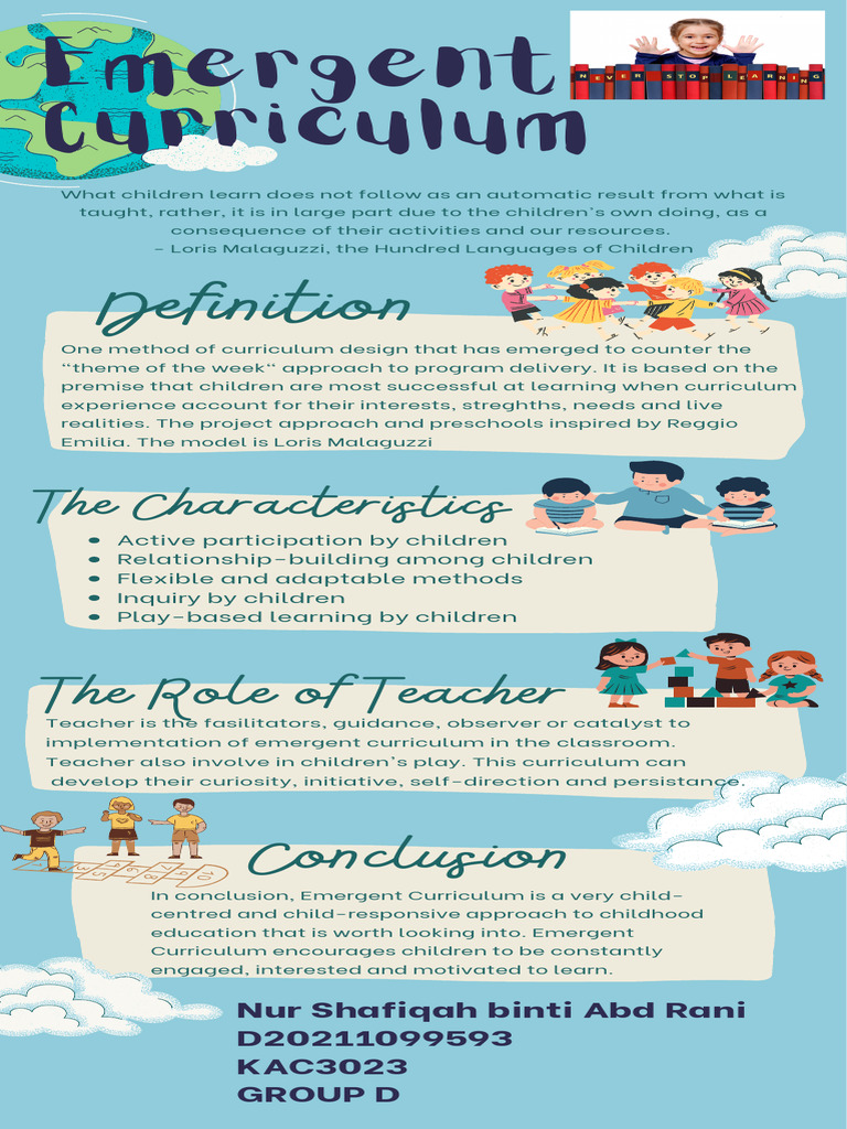 EMERGENT CURRICULUM POSTER | PDF