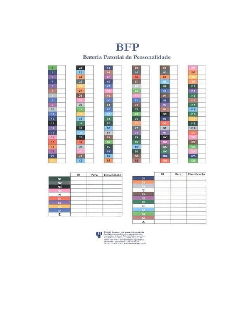 BFP - Folha de Resposta | PDF