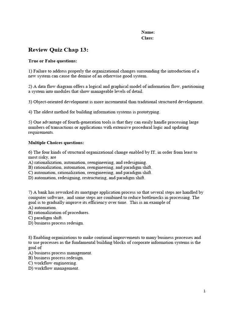 Unit 9 - Review Questions | PDF
