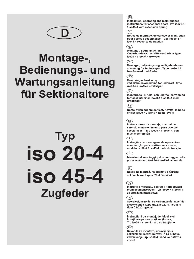 Iso 20 Instrukcja Montazu | PDF