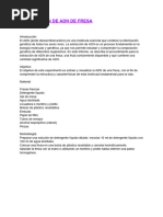 Práctica Extracción de Adn de La Fresa | PDF | Adn | Biología Celular)