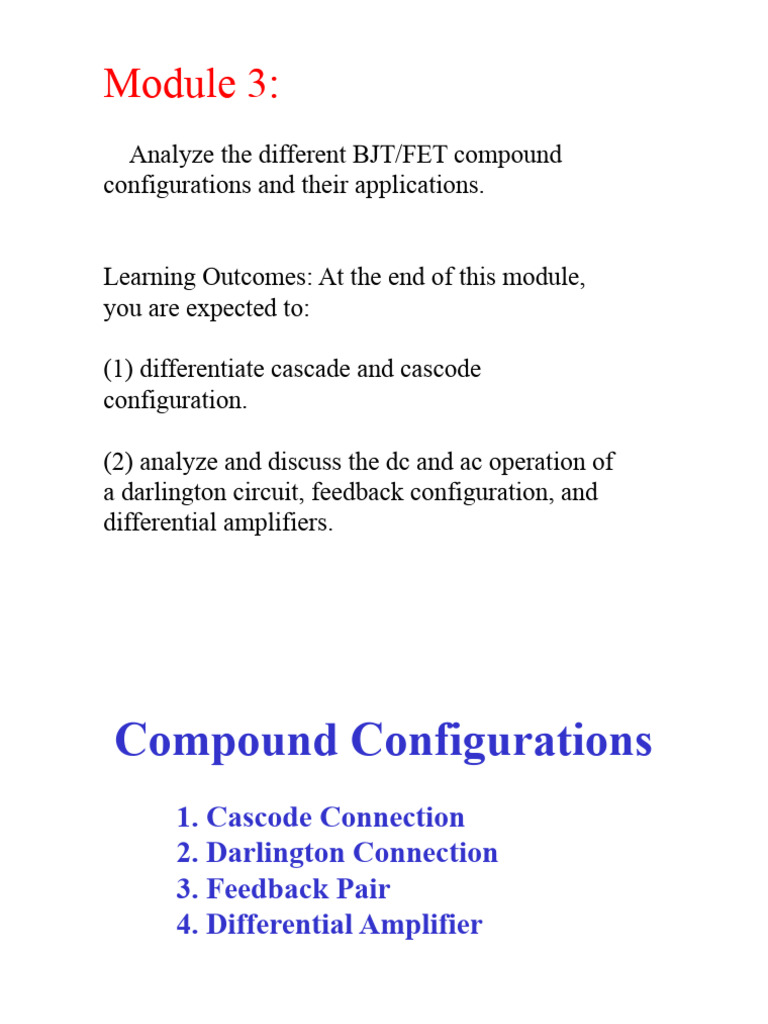Cascode Connection Amplifier | PDF | Amplifier | Information And ...
