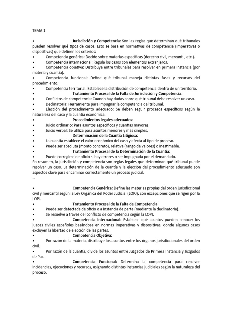 Resumenes Temas Pcivil | PDF