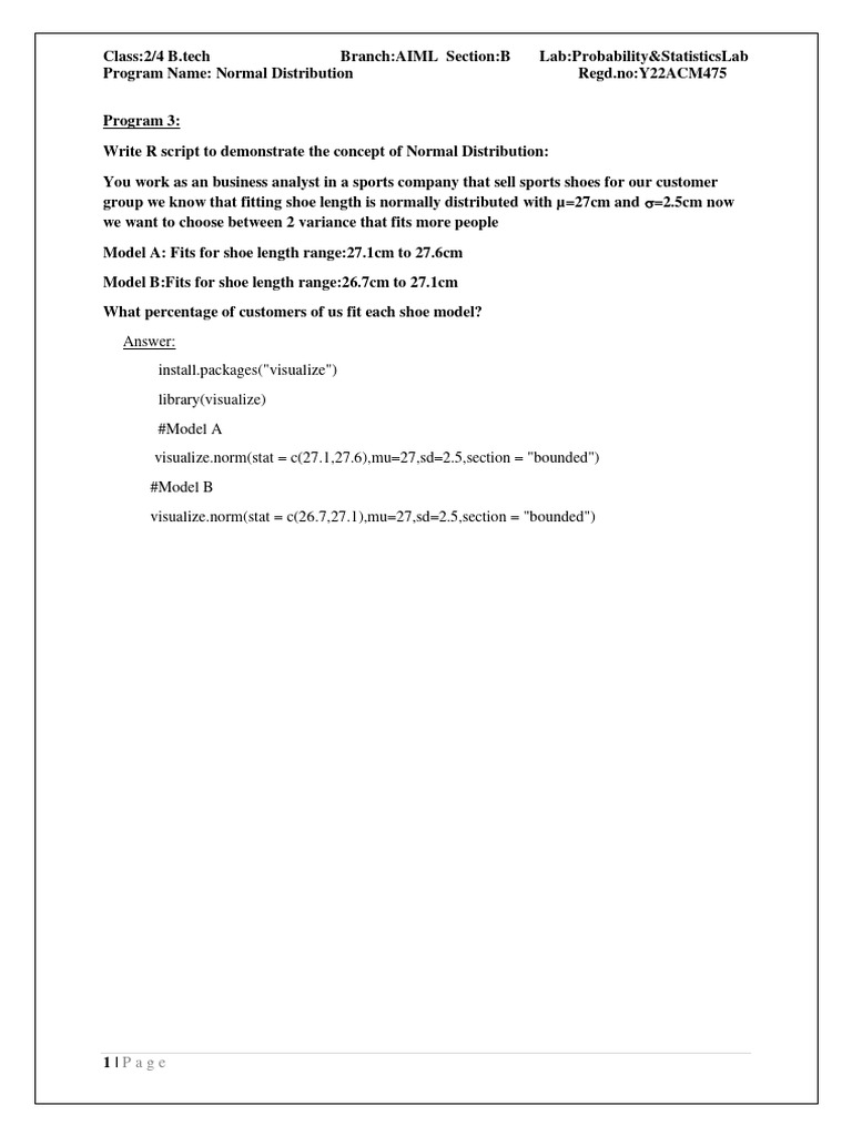 3.normal Distribution | PDF