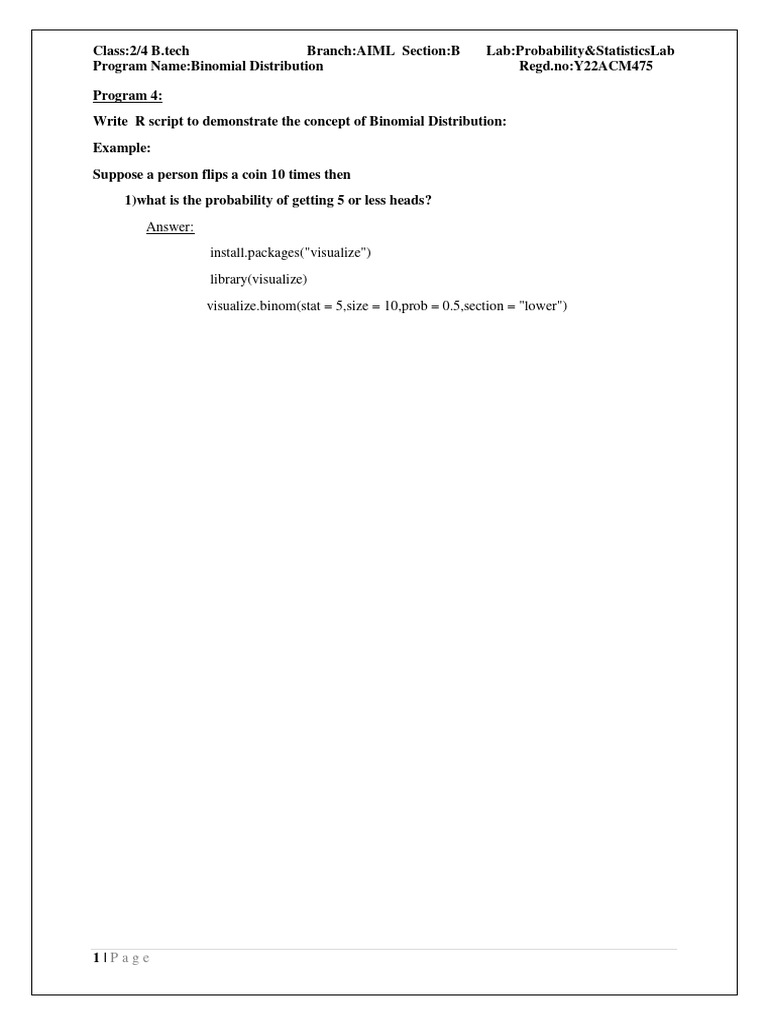 4.binomial Distribution | PDF | Statistical Models | Statistics