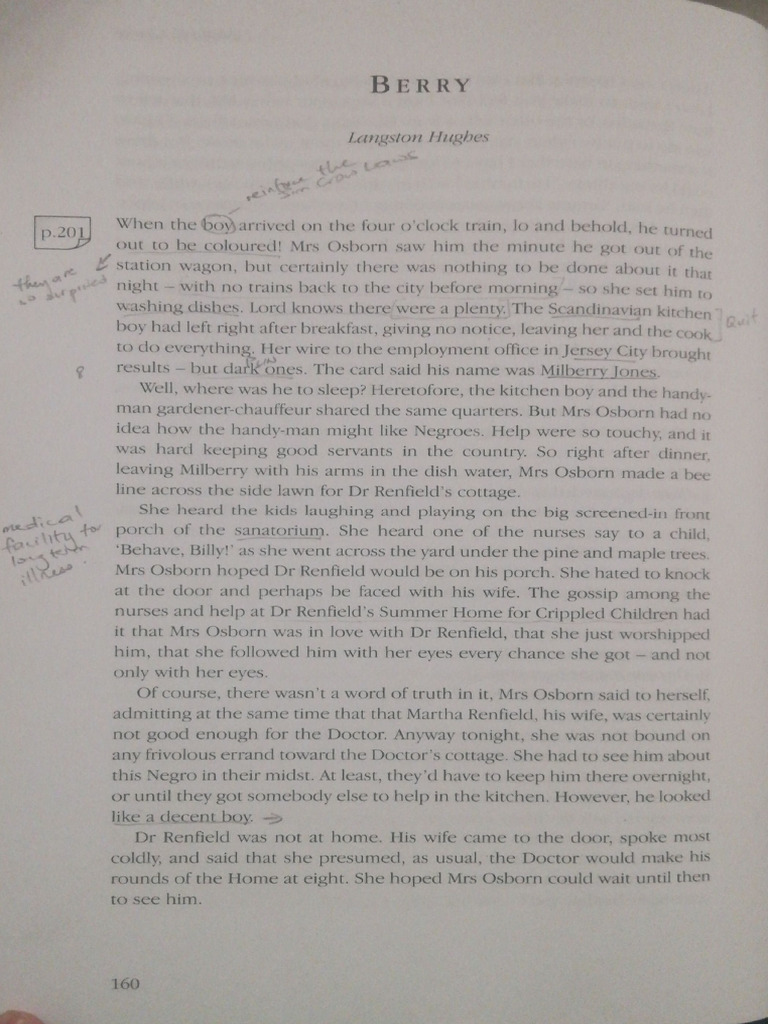 Berry by Langston Hughes | PDF