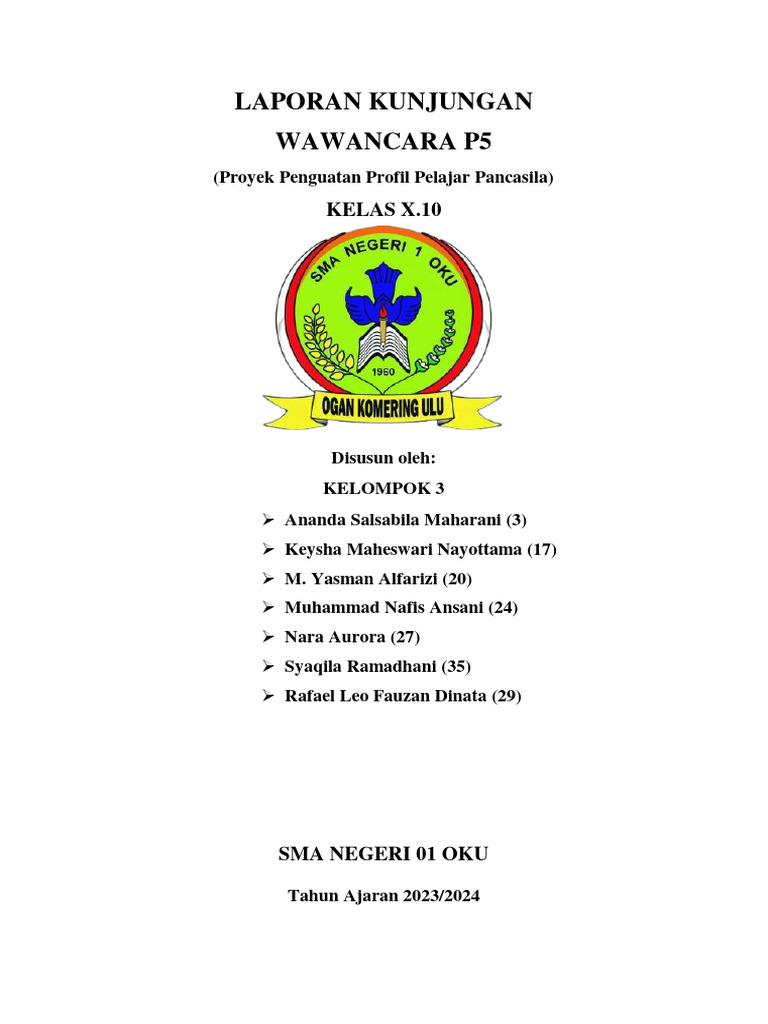 Laporan Wawancara P5 Kelompok 3 | PDF