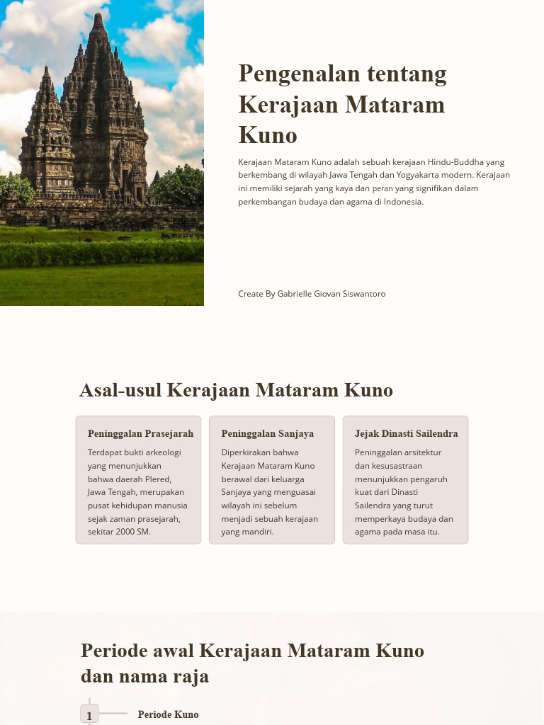Pengenalan-tentang-Kerajaan-Mataram-Kuno | PDF
