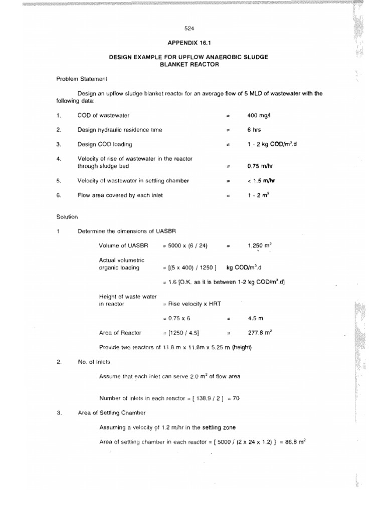 CPHEEO Anaerobic and Up flow design | PDF