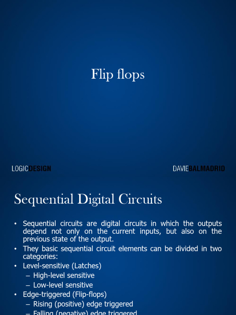 Flip Flops | Download Free PDF | Logic Gate | Computer Science