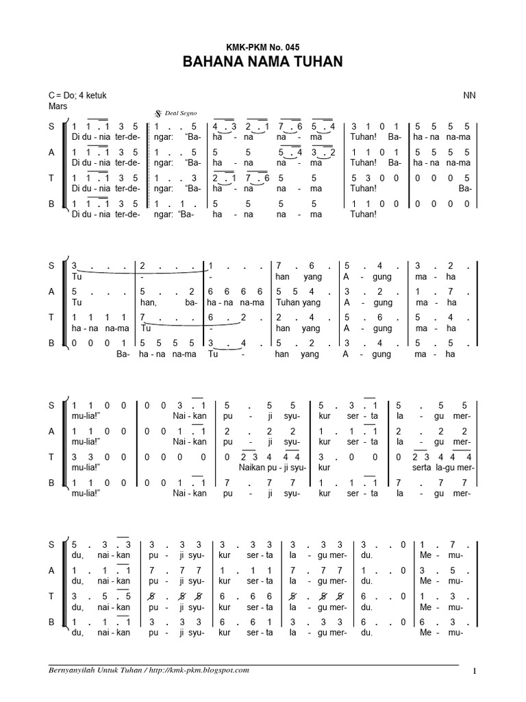 Bahana Nama Tuhan | PDF