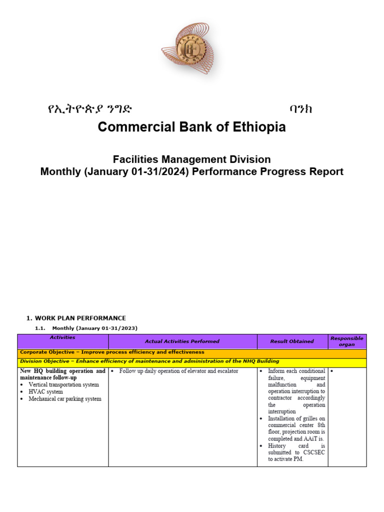 January 2024 Monthly Report Mechanical Engineering Team FINAL | PDF
