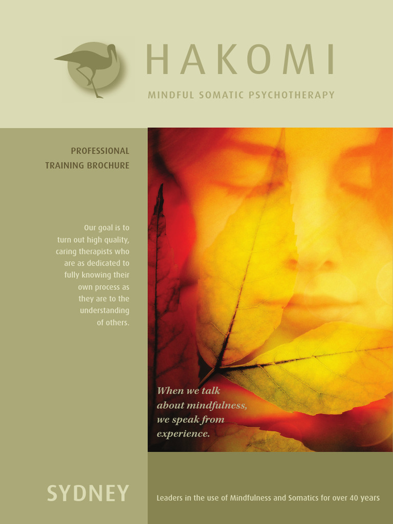 2021 Hakomi Training Brochure Syd F | PDF | Psychotherapy | Mindfulness