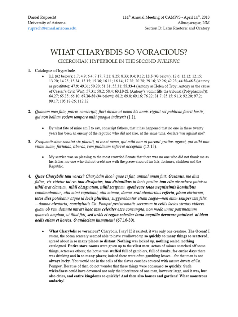 Ruprecht - What Charybdis So Voracious | PDF