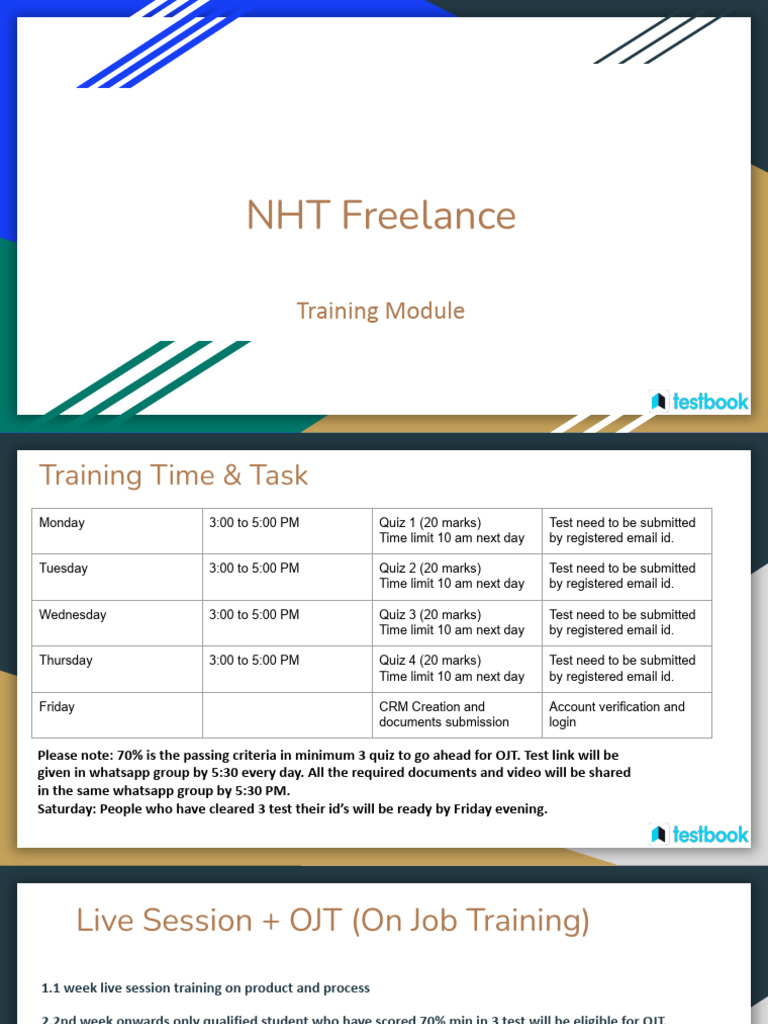 NHT Freelance Module | PDF
