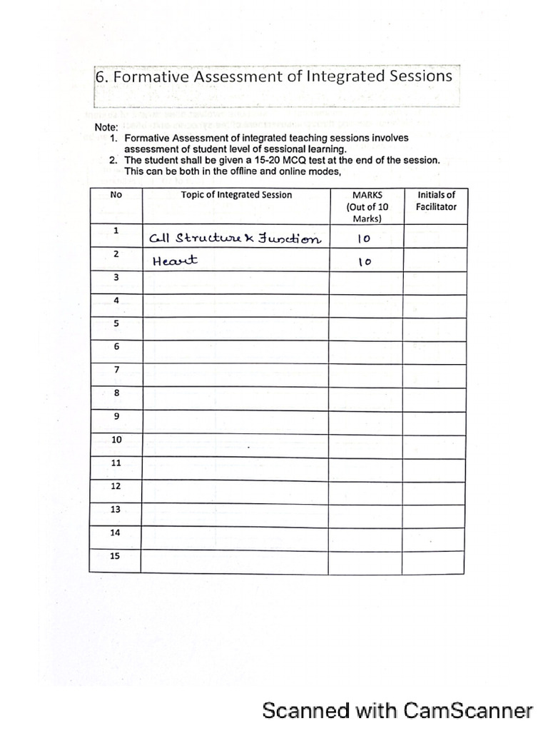 Assessment Record Biochem | PDF