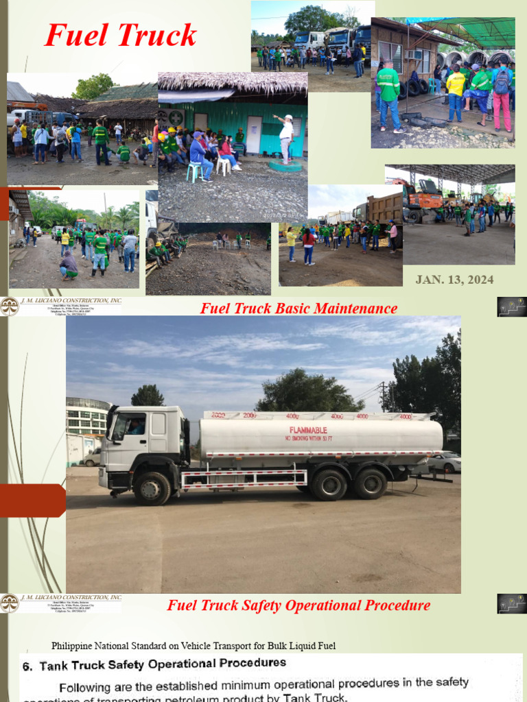 Fuel Truck Maintenance and Safety Guide | PDF | Business